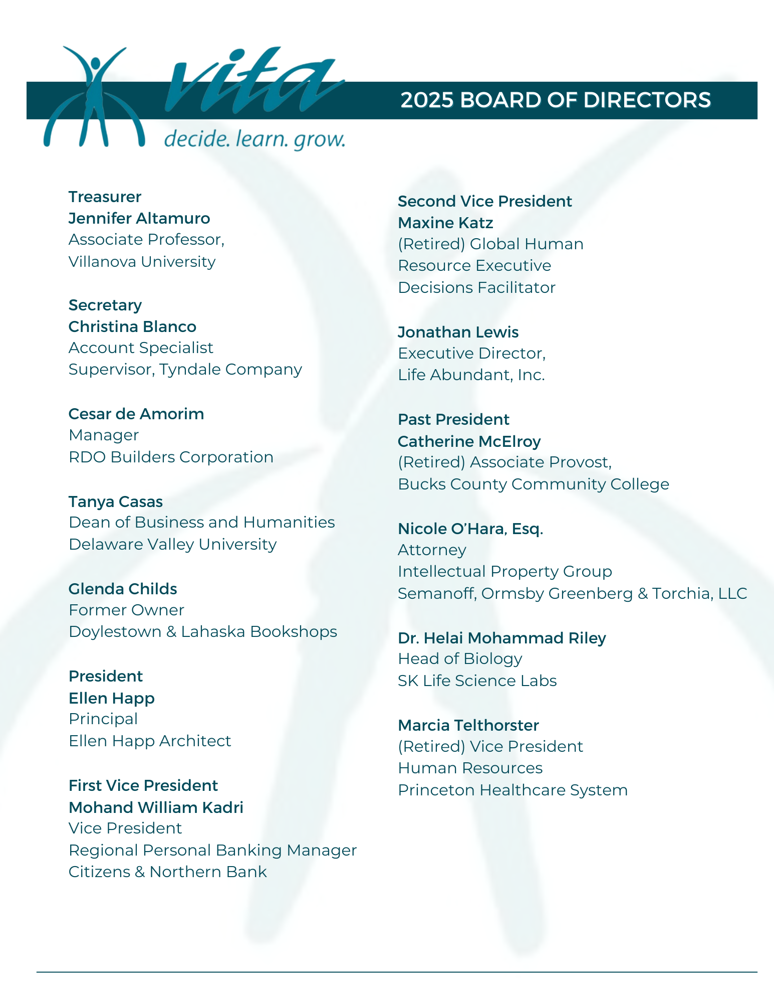 Board of Directors – Vita Education